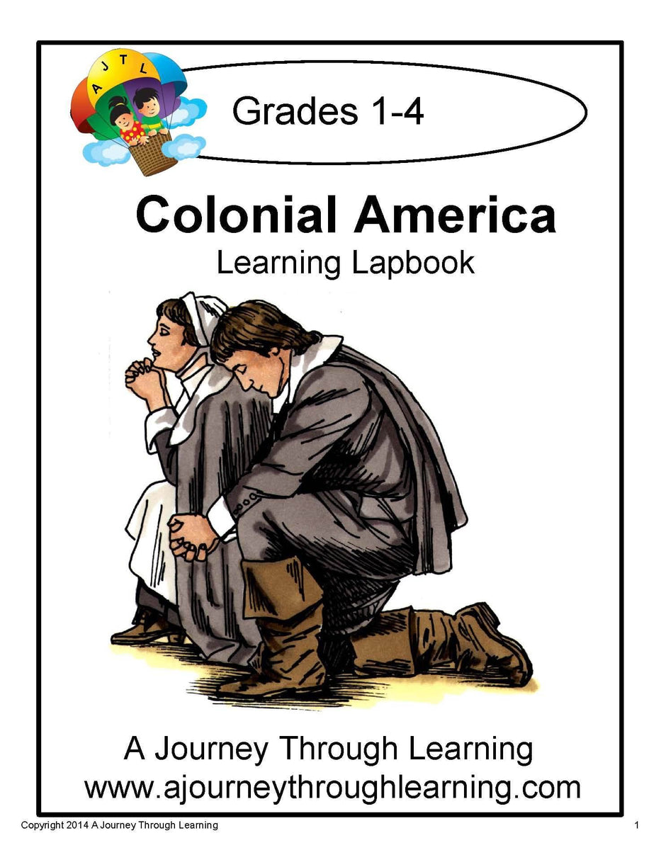 Colonial America Lapbook with Study Guide | A Journey Through Learning ...