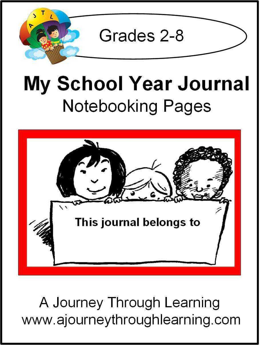 My School Year Journal Notebooking Pages | A Journey Through Learning ...