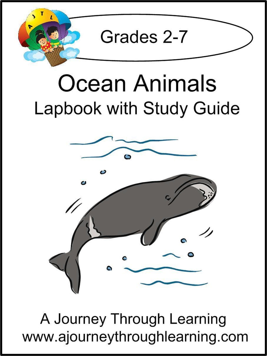 Ocean Animals Lapbook with Study Guide| A Journey Through Learning Lapbooks