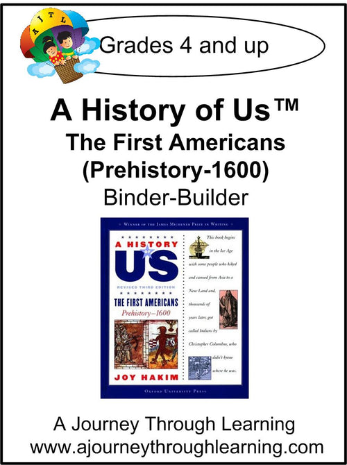 Book 1 The First Americans Lapbook| A Journey Through Learning Lapbooks